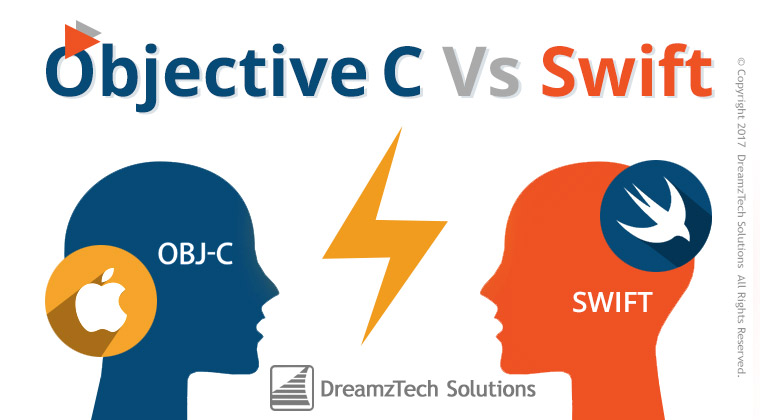 Objective C Vs Swift - For mobile app development - Dreamztech Solutions